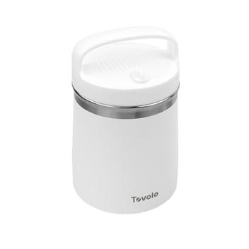 Recipiente para alimentos Tovolo Traveler 2L em aço inoxidável branco ...
