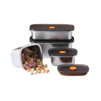 Recipiente para Alimentos Wokex Inox - Marmita Bento 1000mL - Pote de ...