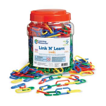 Recursos de aprendizagem de brinquedos Link 'N' Learn Links 500 peças 3 ...