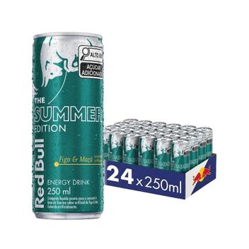 Red Bull Summer Edition Figo e Maçã 250ml (24 latas) - Bebida ...