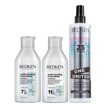 Redken Acidic Bonding Concentrate Duo Pequeno + Redken One United 25 ...
