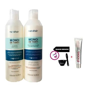 Redutor De Volume E Shampoo Monoi De Tahiti 500ml Nutra Hair - Kit de ...
