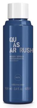 Refil body spray quasar rush o boticário 100ml - Body Splash e Body ...
