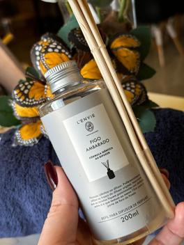 Refil difusor de perfume figo ambarado - 200ml - LENVIE - Refil para ...