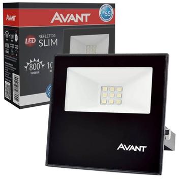 Refletor Holofote Slim LED 10W Luz Branca Fria 6500K 750 Lumens IP65 Prova d'água Bivolt 110/220 ...