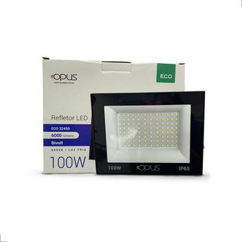 Refletor Led 6500K 100W Holofote Garagem Muro Quadra Ip65 - Opus ...