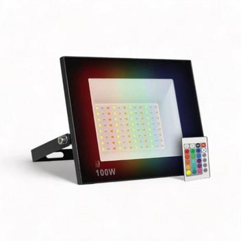 Refletor Led Smd 100W Rgb Com Controle - Mgc - Refletor - Magazine Luiza