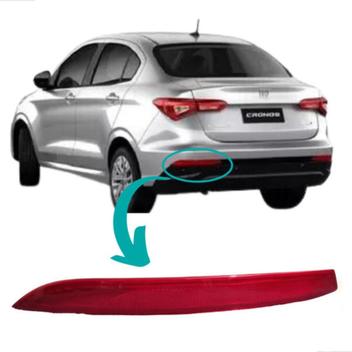 Refletor Parachoque Traseiro Esquerdo Fiat Cronos - Fiat Mopar - Lente ...