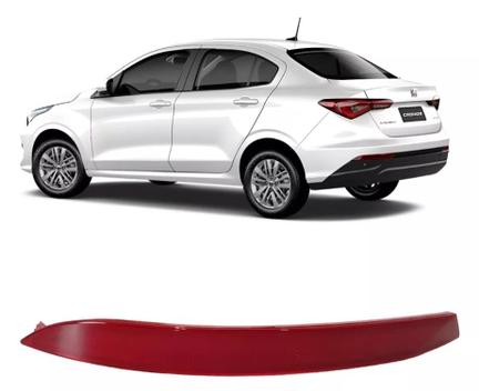 Refletor Parachoque Traseiro Fiat Cronos 2018 2019 2020 2021 2022 2023 2024 Lado Esquerdo ...