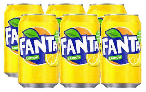Refrigerante fanta lemon sabor limao caixa com 6 latas 355ml ...