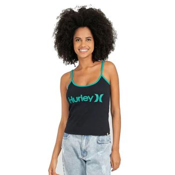 Regata Feminina Hurley OeO Preta - Regata Esportiva - Magazine Luiza