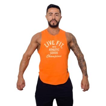 Regata Masculina Longline Fitness Academia - FRV Moda Fitness - Regata ...