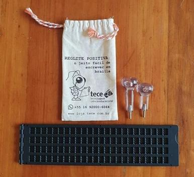 Reglete Positiva de Bolso A4, 2 punções - Tece - Reglete - Magazine Luiza