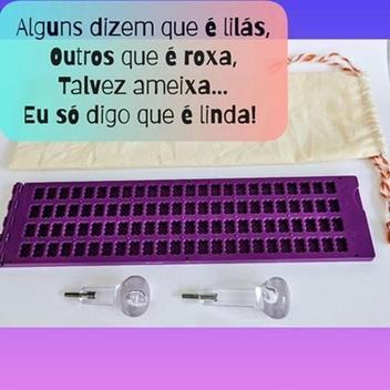 Reglete Positiva De Bolso Cor Lilás 2 Punções Maior - Menor - Tece ...