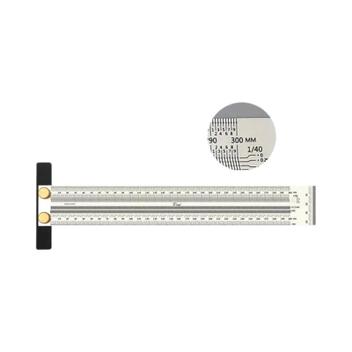 Régua de Buraco Tipo T de Aço Inoxidável - Medidor de Inscrição em ...