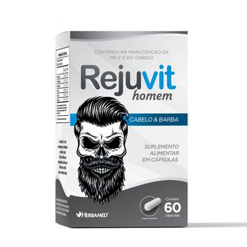Rejuvit Homem Cabelo E Barba 400mg Herbamed 60 Cápsulas ...