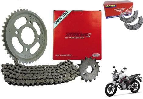 Relação V + Lona Traseira Nissin Titan Fan Start Cargo 160 - VAZ - Kit ...