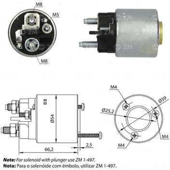 Relê Citroen C4 2008 a 2015 ZM 497 - Porta Escova do Motor de Partida ...