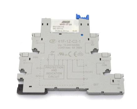 Relé de Interface 24V HF-41F 6A 250VCA - Multcomercial - Relé ...