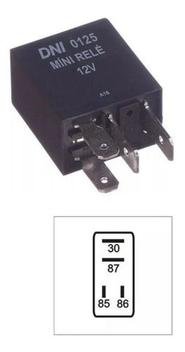 Rele Mini Auxiliar 12v 40a 4 Pinos Resistor Universal Carro - DNI ...