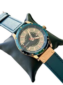 Relógio De Luxo Curren Couro 8374 Original Quartzo Calendário ...