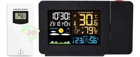 Relogio Digital Sensor Tempera C/ Projetor Horas Fanju Color - Relógio ...