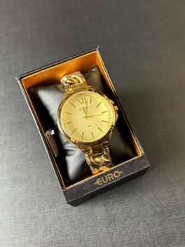 Relógio Euro Feminino Ref: Eu2033bk/4d Bracelete Dourado - Relógio ...