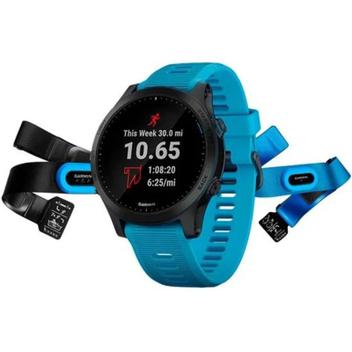 Relógio forerunner 945 bundle hrm-tri + hrm-swim 010-02063-23 azul ...