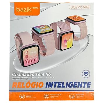 Relogio inteligente bazik prime w62 com 4 pulseiras - Smartwatch e Acessórios - Magazine Luiza