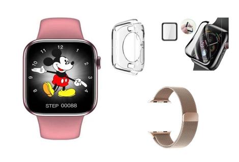 Relógio Inteligente Hw16 Series 6 C/2 Pulseira Rosa Modo Esportivo ...