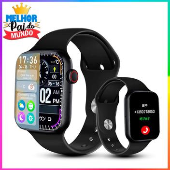 Relógio Inteligente Presente para o Pai Smart watch Serie 9 Preto Troca ...
