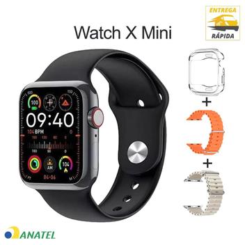 Relógio Inteligente Watch X Mini 40mm Microwear + 2 Pulseira Ultra ...