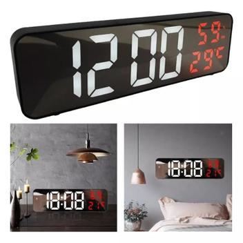 Relógio Led Digital Parede Mesa - Relógio Despertador Digital LED ...