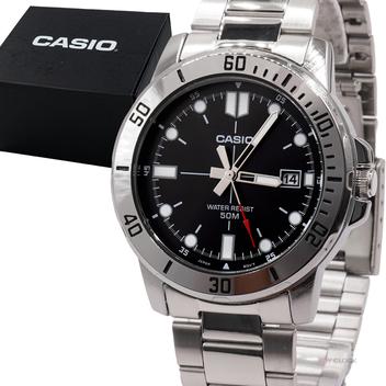 Relogio Masculino Casio Analogico Aço Inoxidavel Prata Sport Aço ...