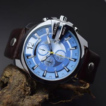 Relógio Masculino Curren 8176 Analógico Importado Original - Relógio ...