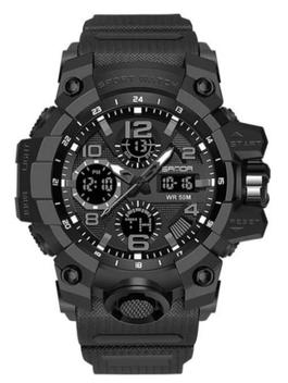 Relógio Masculino Sanda 3168 Militar Shock Tatico Original - Relógio ...