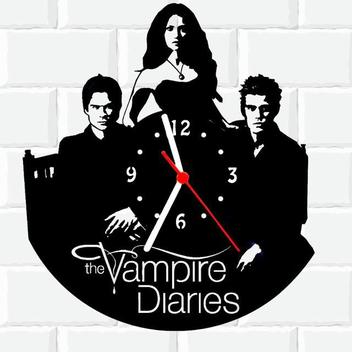 Relógio Parede Vinil LP ou MDF Vampire Diaries Serie - 3D Fantasy ...