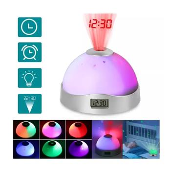 Relógio Projetor 3D LED Luz Noturna Galáxia Multifuncional - Yeet ...
