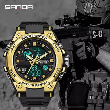 Relógio sanda masculino esportivo sanda 739 estilo militar - Relógio ...