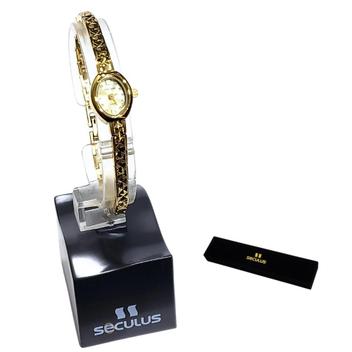 Relógio Seculus Feminino Analógico Dourado Mini 44029LPSVDB1 - Relógio ...