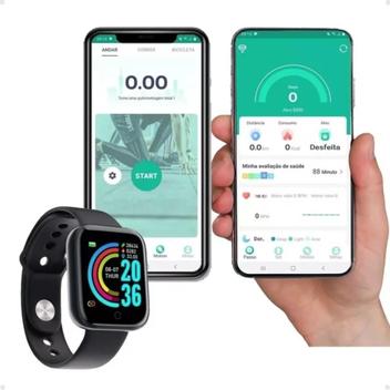 Relógio Smartwatch Android Ios Inteligente D20 - FBA - Smartwatch e ...