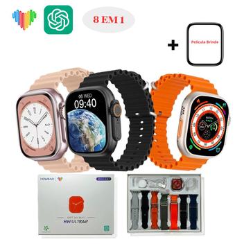 Relógio Smartwatch Hw Ultra 2 Lançamento Com Chat Gpt + Pulseiras 8 em ...