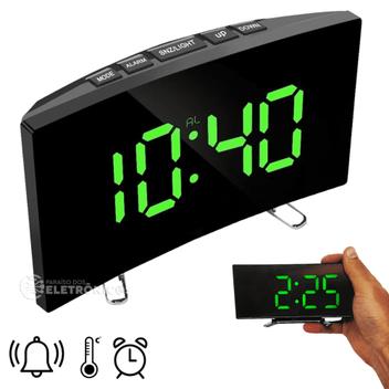 Relógio Tela Curvada Formato De Tv Despertador Termômetro DT6507 ...