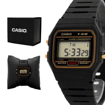 Relógio Unissex Casio Digital Resina Preto Original Prova D'água ...