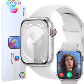 Relógio Watch 9 Wearmax OS W99 Plus super Amoled prova dágua Micro Os ...