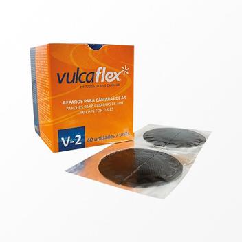 Remendo Reparo A Frio V-2 Vulcaflex 50mm Caixa 40 Unidades - Acessórios para Reparo de Pneu ...