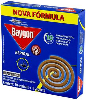 Repelente Baygon 10 Espirais Contra Mosquitos E Pernilongos - Repelente ...