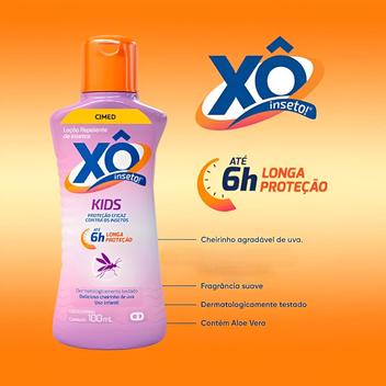 Repelente de Insetos Loção Infantil XÔ INSETO KIDS 100ml - CIMED ...
