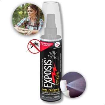 Repelente Exposis Extreme Spray Icaridina 10h Alta Proteção Pernilongo ...