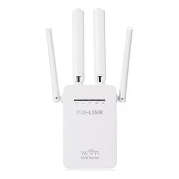 Repetidor De Sinal Wi-fi Amplificador Roteador 4 Antenas - Pink Link ...